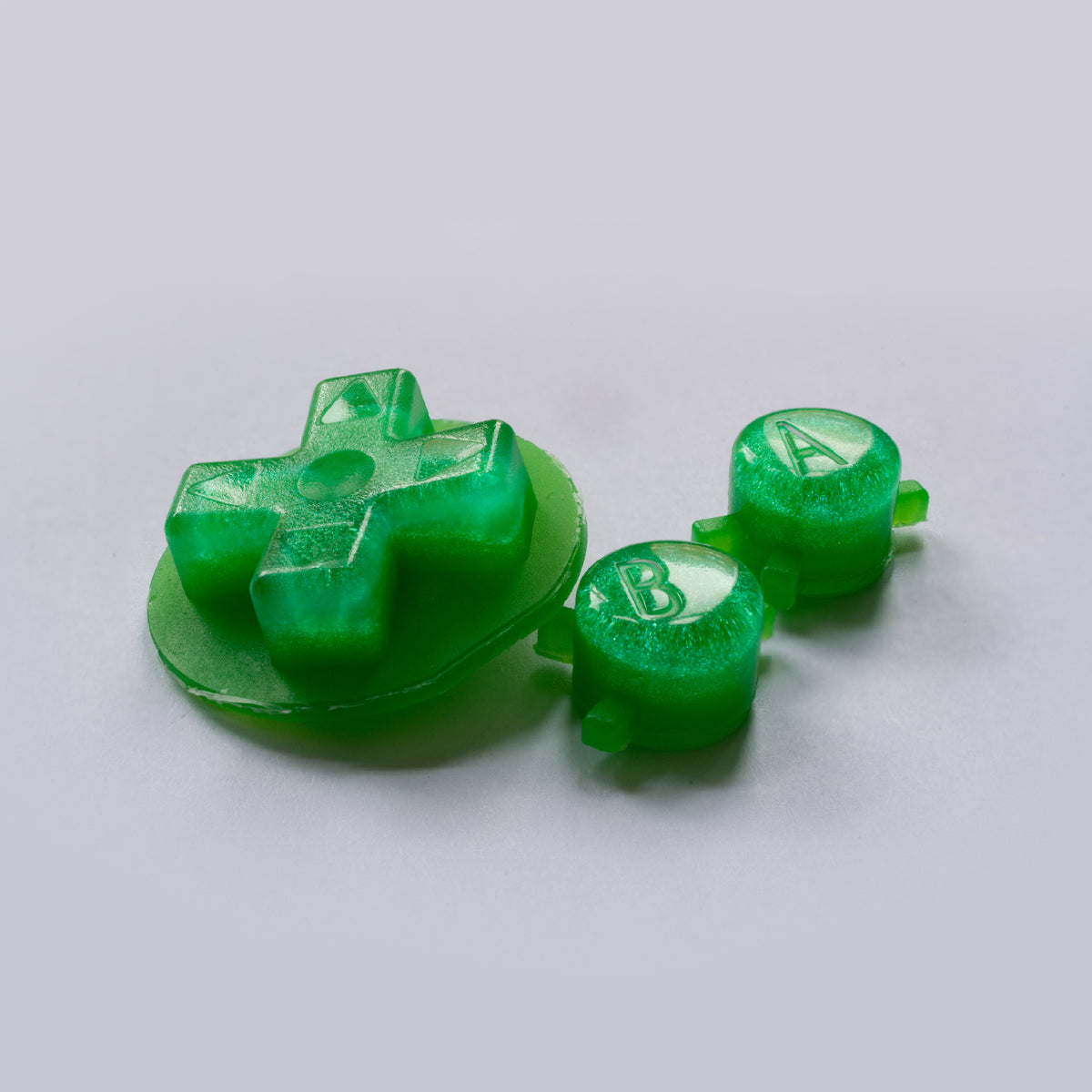 Game Boy Color Custom Lime Candy Buttons – Retro Game Repair Shop