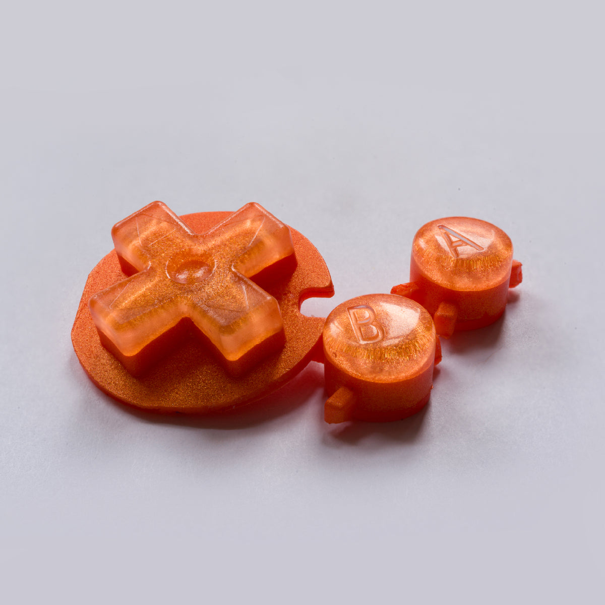 Game Boy Color Custom Orange Candy Buttons – Retro Game Repair Shop