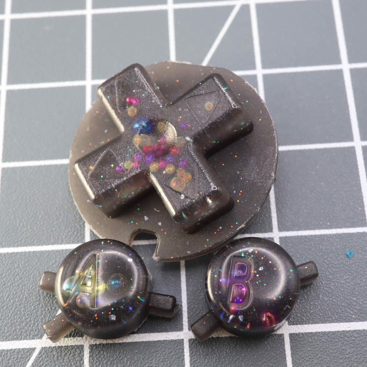 Game Boy Color Custom Solar System Buttons – Retro Game Repair Shop