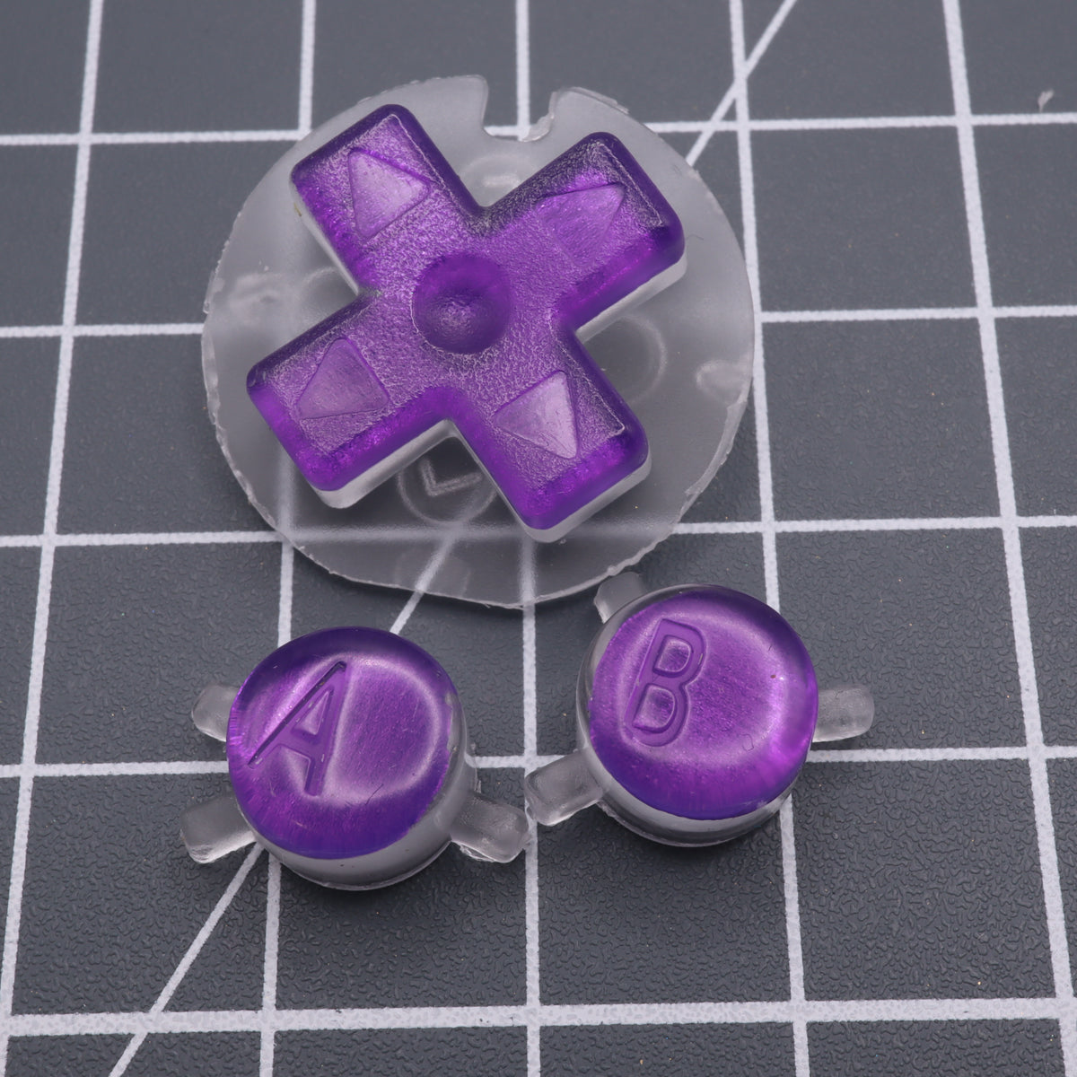 Game Boy Color Custom Chrome Purple Buttons – Retro Game Repair Shop