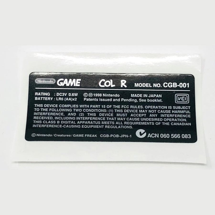 GBC Stickers – Retro Game Repair Shop