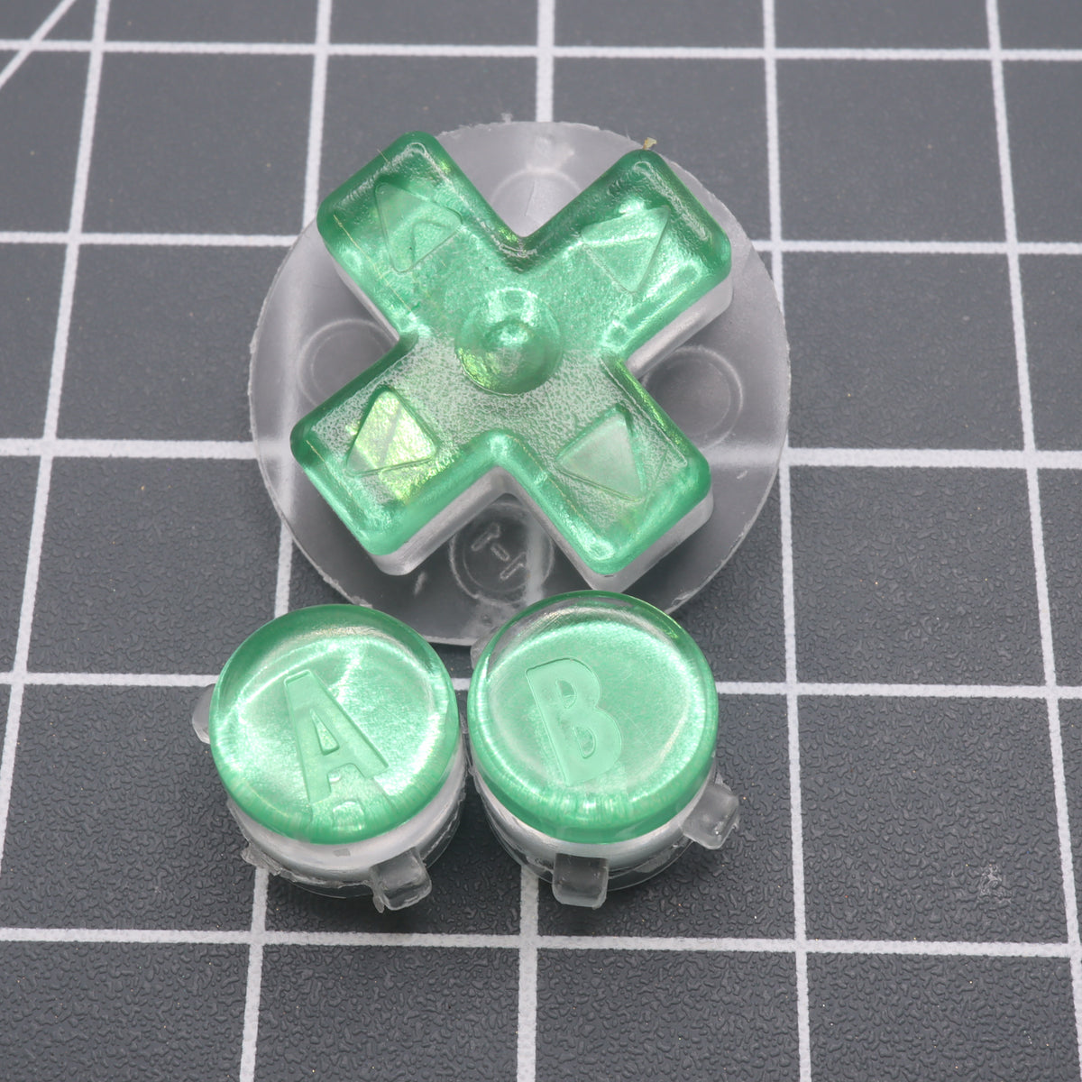Game Boy Advance Custom Chrome Green Buttons – Retro Game Repair Shop