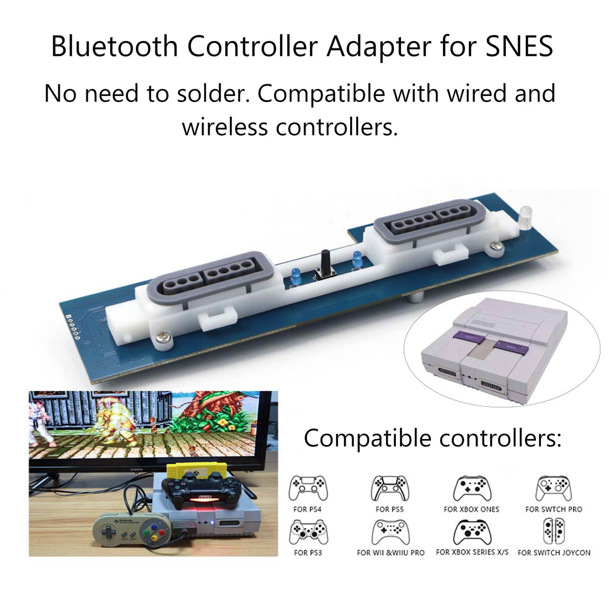 Super Nintendo Bluetooth Controller Adapter – Retro Game Repair Shop