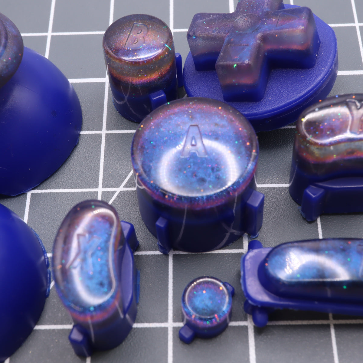 Lab Fifteen GameCube Custom Buttons Cosmic Blue – Retro Game Repair Shop