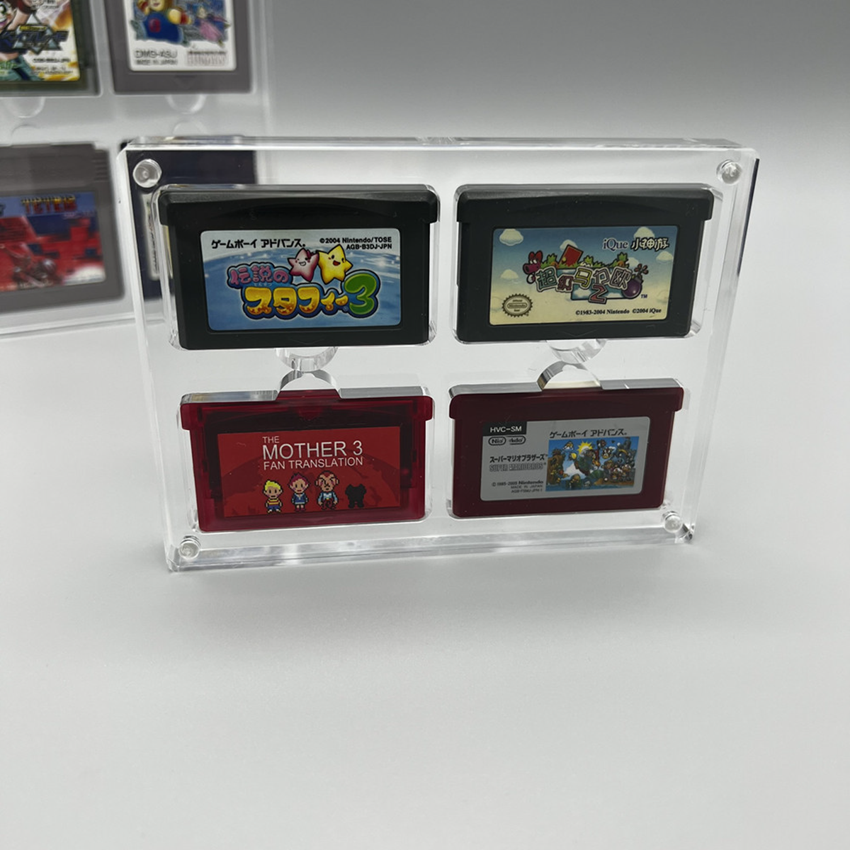 4 Slot Acrylic Magnetic Game Case for GBA – Retro Game Repair Shop