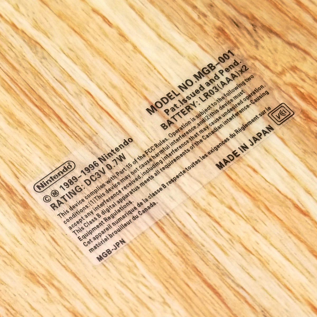 GBP Game Boy Pocket Transparent Model Label – Retro Game Repair Shop