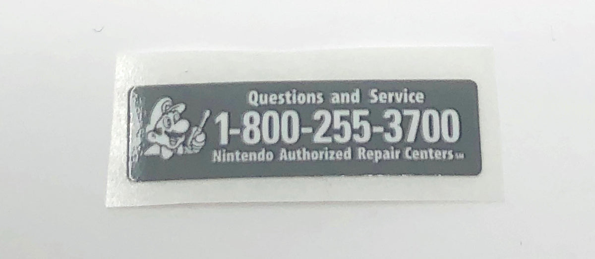 Game Boy Color [GBC] Service Sticker – Retro Game Repair Shop