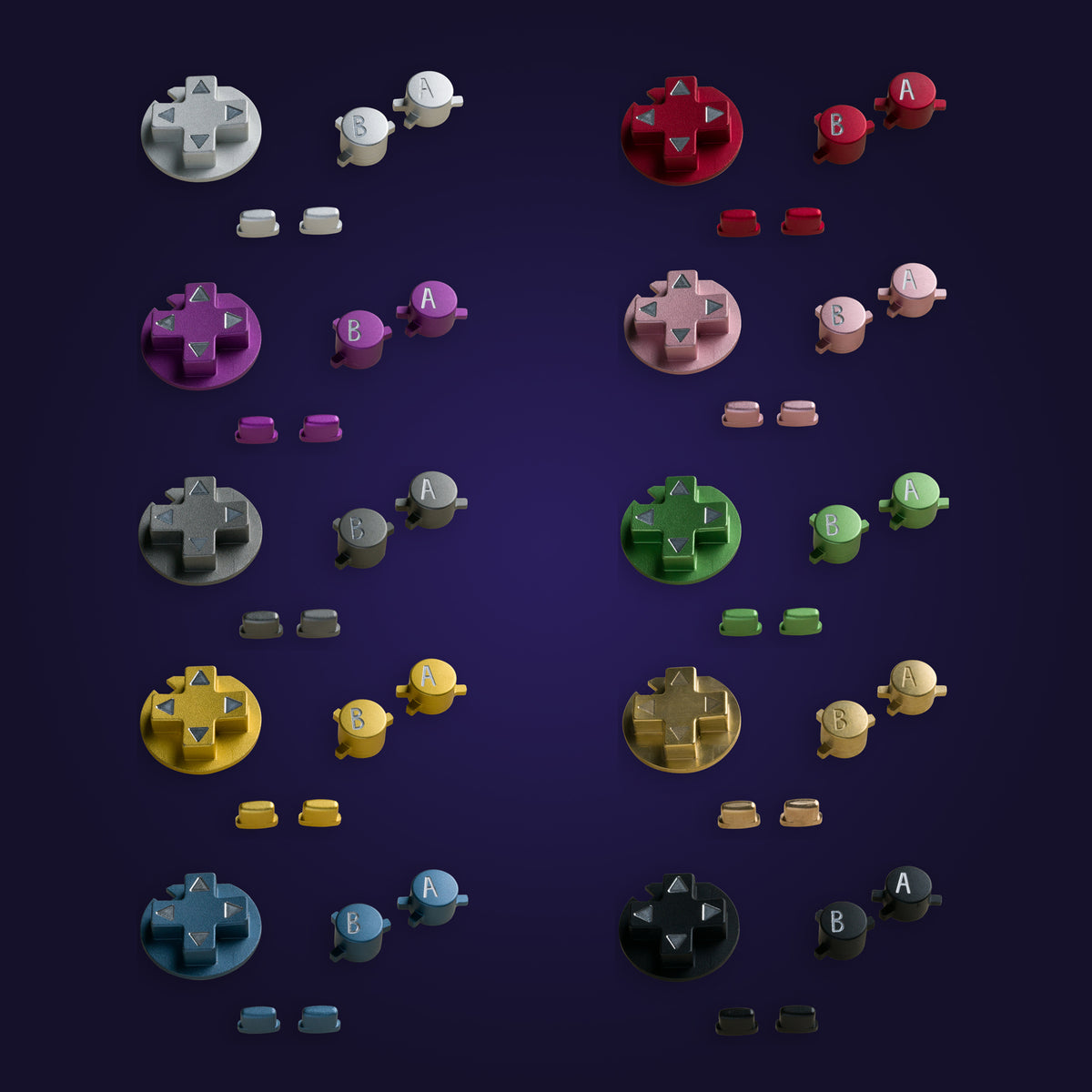 Game Boy Color Metal Buttons by RetroCNC – Retro Game Repair Shop